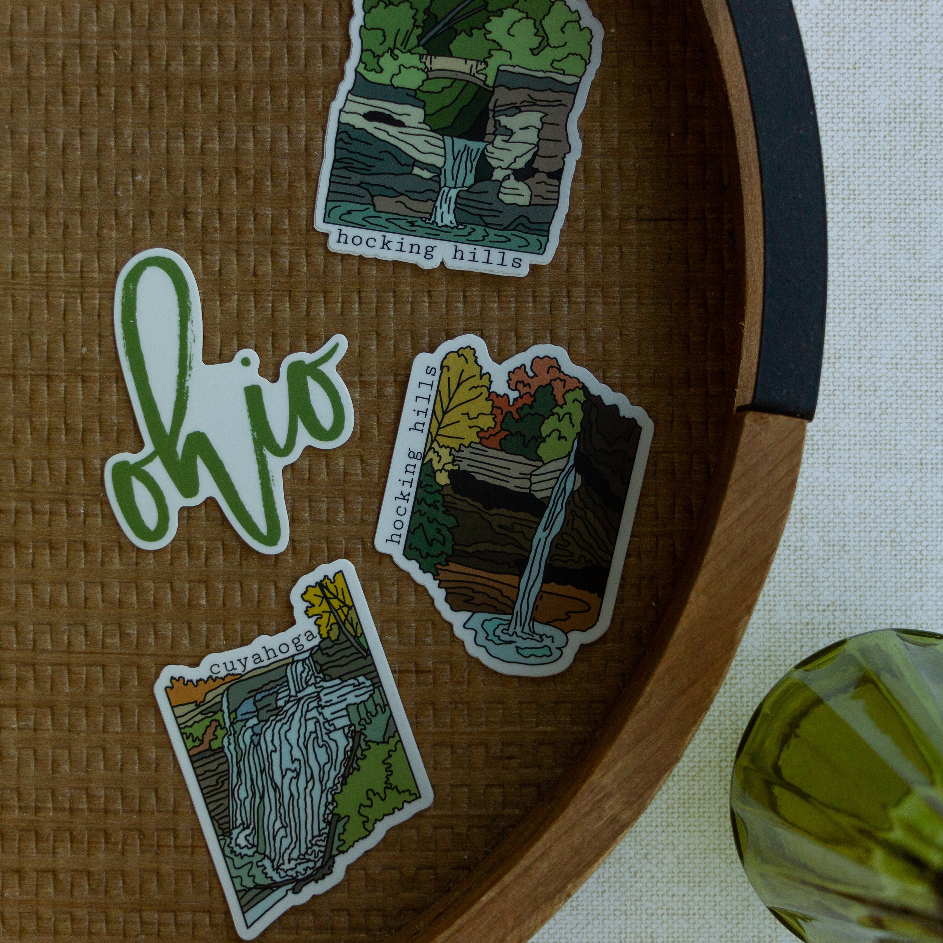 Ohio Nature Parks Sticker Pack Minimal Design Ohio Hocking Hills and ...