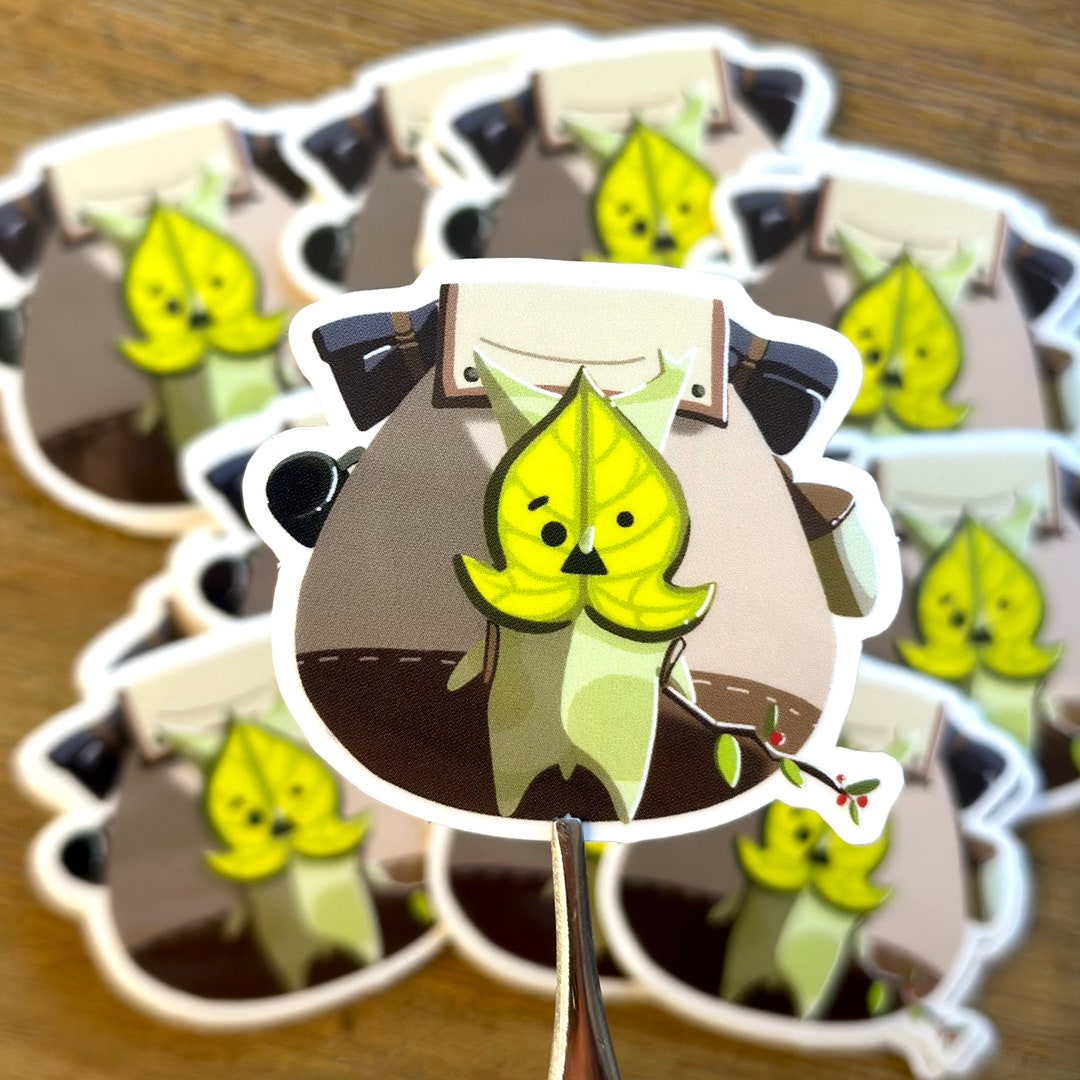 Korok With Backpack Sticker - Water Resistant (2x2 Inches) - Etsy