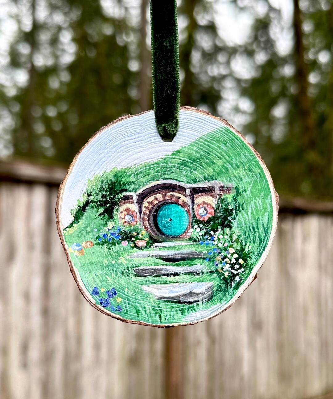 The Shire Hobbit House LOTR Christmas Ornament - Etsy