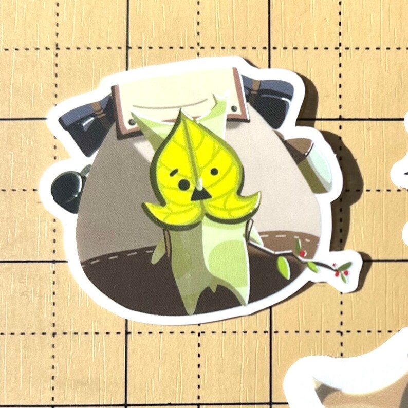 Korok With Backpack Sticker - Water Resistant (2x2 Inches) - Etsy