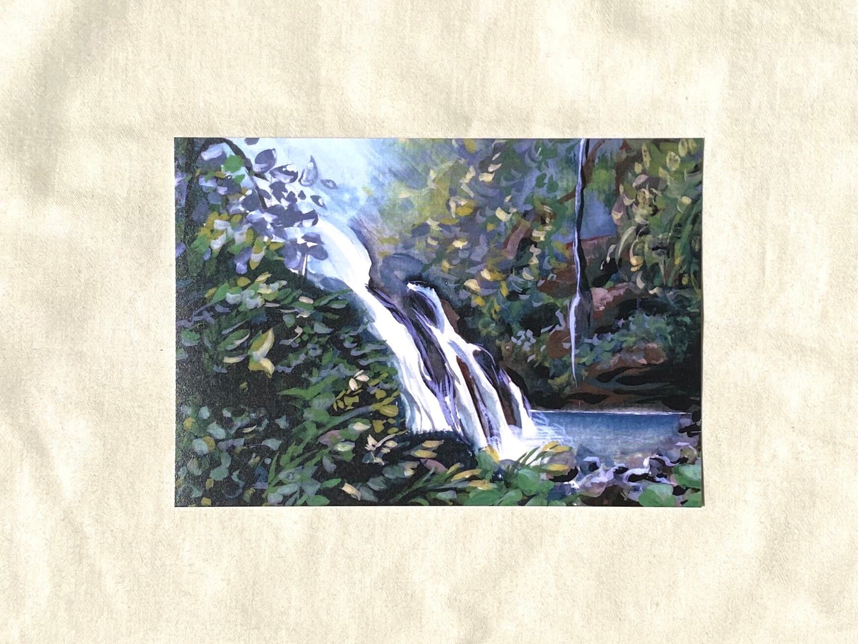 Hawaii Waterfall Postcards, Set of 3 - Etsy
