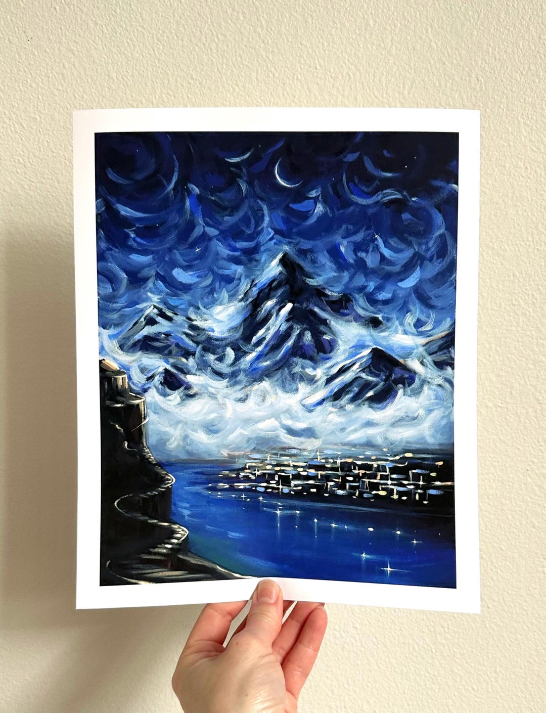 Velaris City of Starlight Art Print – ACOTAR Inspired Giclee Wall Art ...