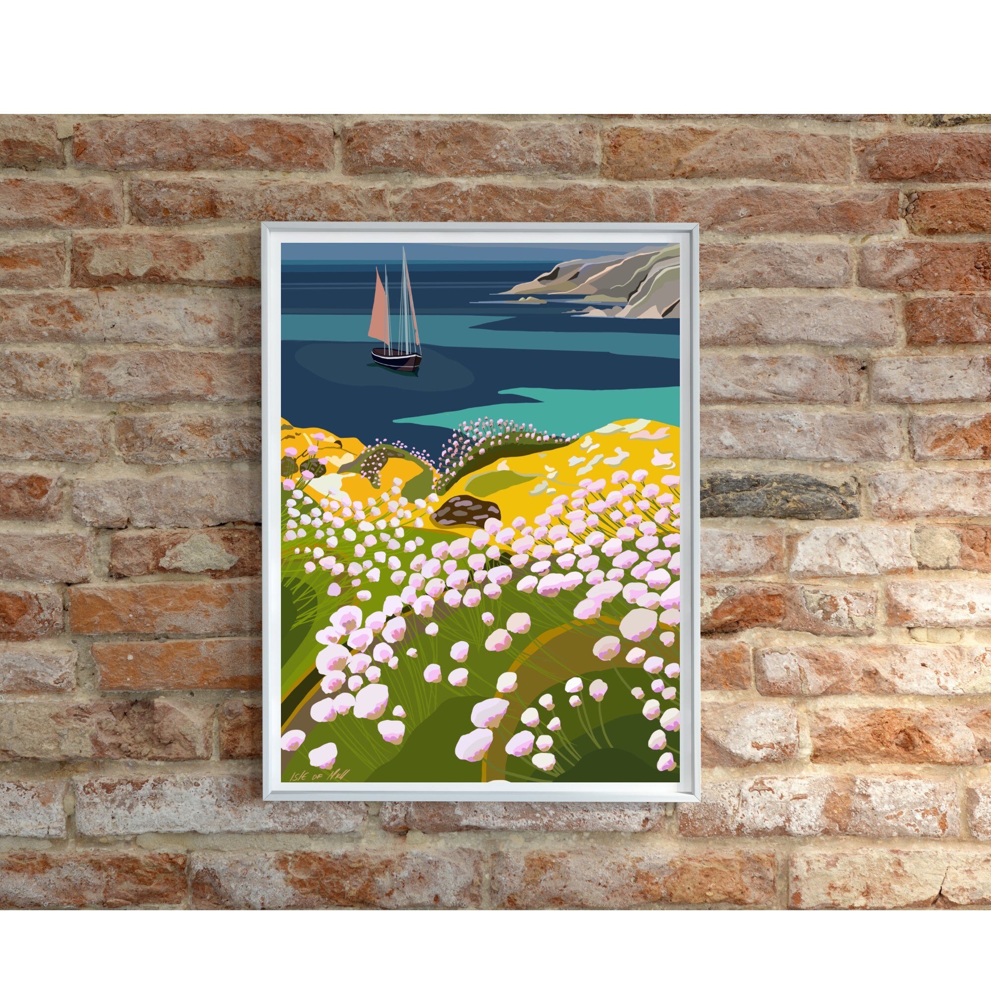 A4 Isle of Mull in Summer - Scotland Wall Art Print-scottish Isles ...