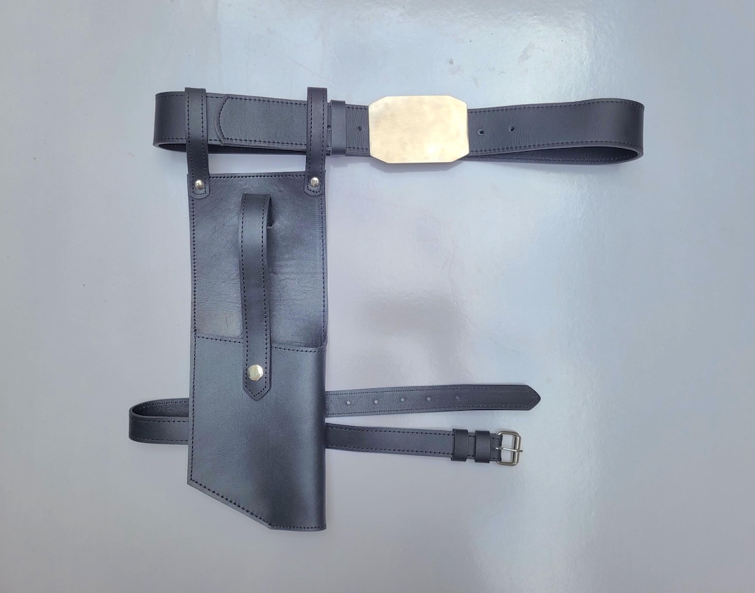 Handmade Leather Rebel Fleet Trooper DH-17 Blaster Holster Belt, Pilot ...