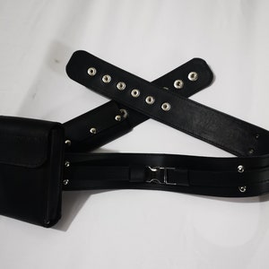 New Star Wars Obi-wan Kenobi Jedi/sith Belt, Real Leather With Pouch - Etsy