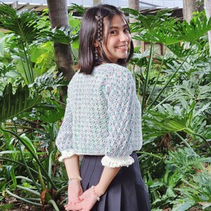 Crochet Textured Lace Cardigan Pattern | Fleur De Lys Cardigan by ...