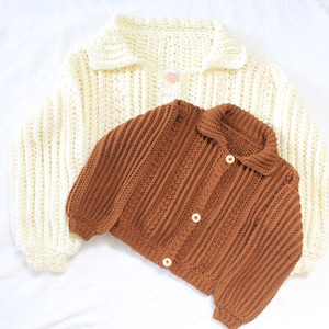 Crochet Collared Cardigan Pattern | the Dreamer Cardigan Pattern ...
