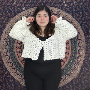 Crochet Textured Lace Cardigan Pattern | Fleur De Lys Cardigan by ...