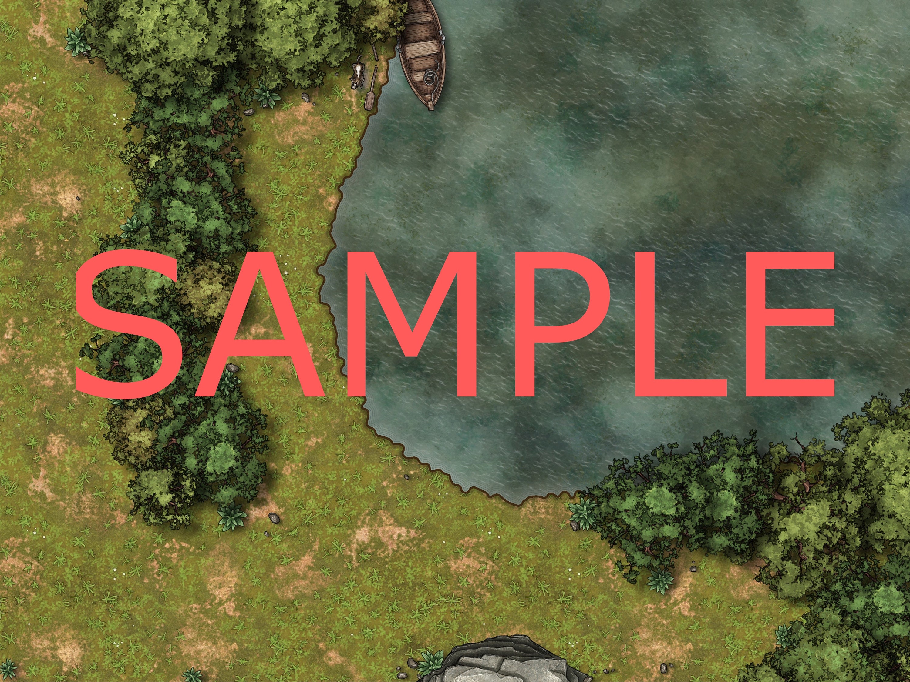 TTRPG Fantasy Forest Map Pack 5 Battle Maps with Grid | Etsy