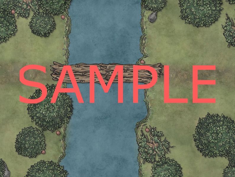 TTRPG Fantasy Forest Map Pack 5 Battle Maps With Grid | Etsy