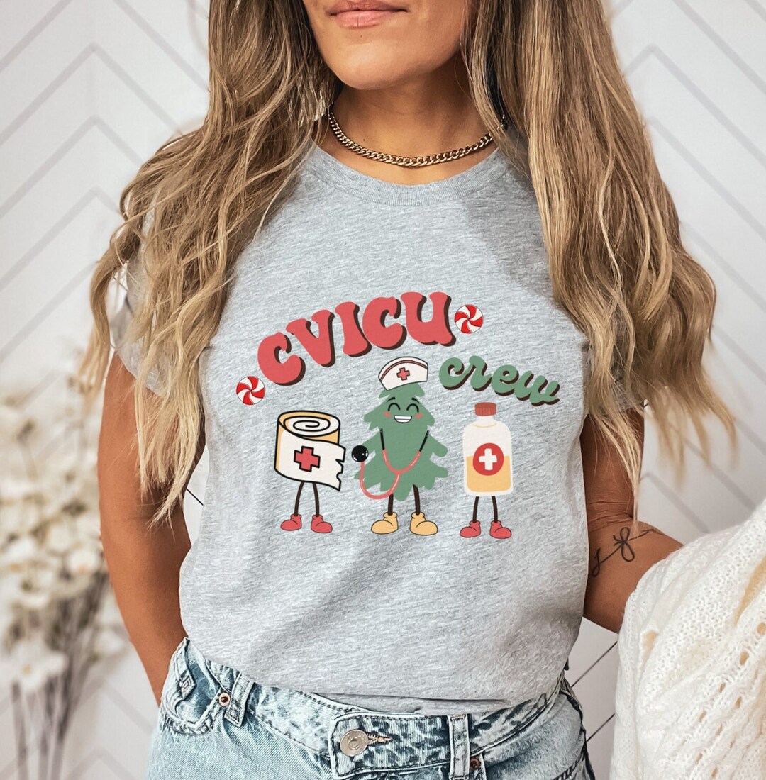 CVICU Nurse Shirt, Cvicu Nurse Christmas Shirt, CVICU Nurse Jacket, Icu ...