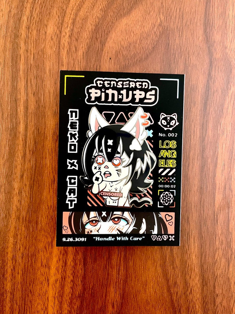 Chibi Hard Enamel Pins - Censored Pin X Ups - Etsy