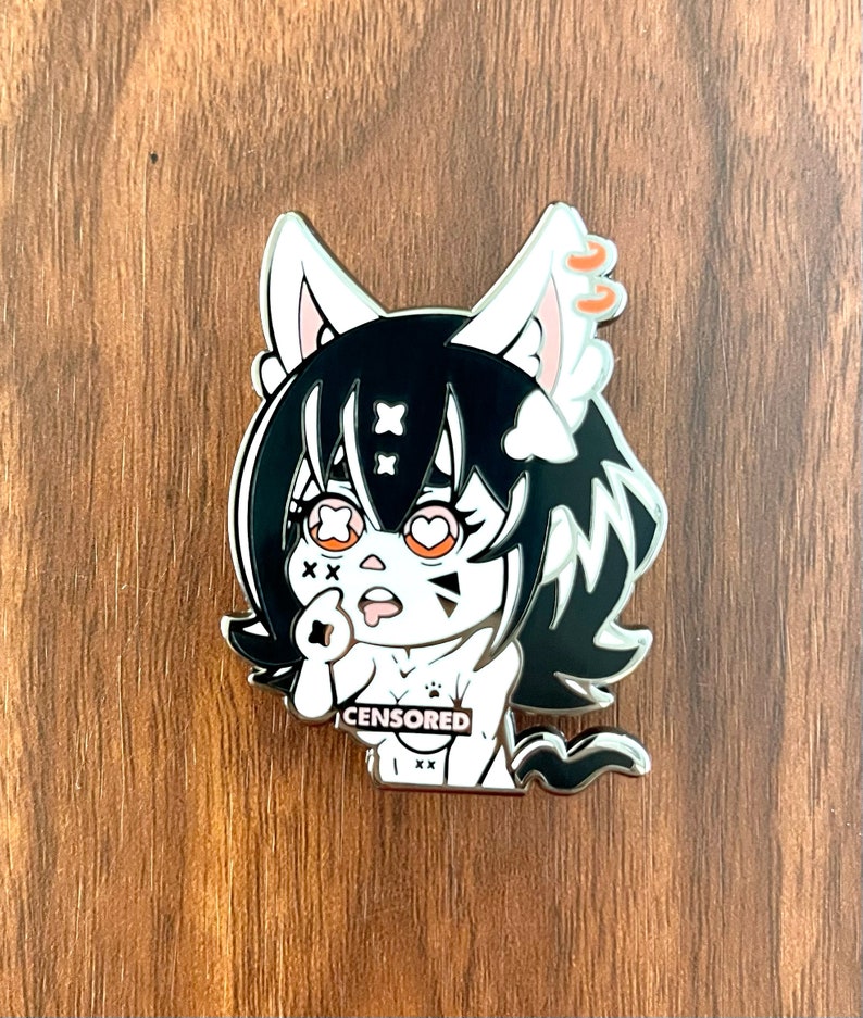 Chibi Hard Enamel Pins - Censored Pin X Ups - Etsy