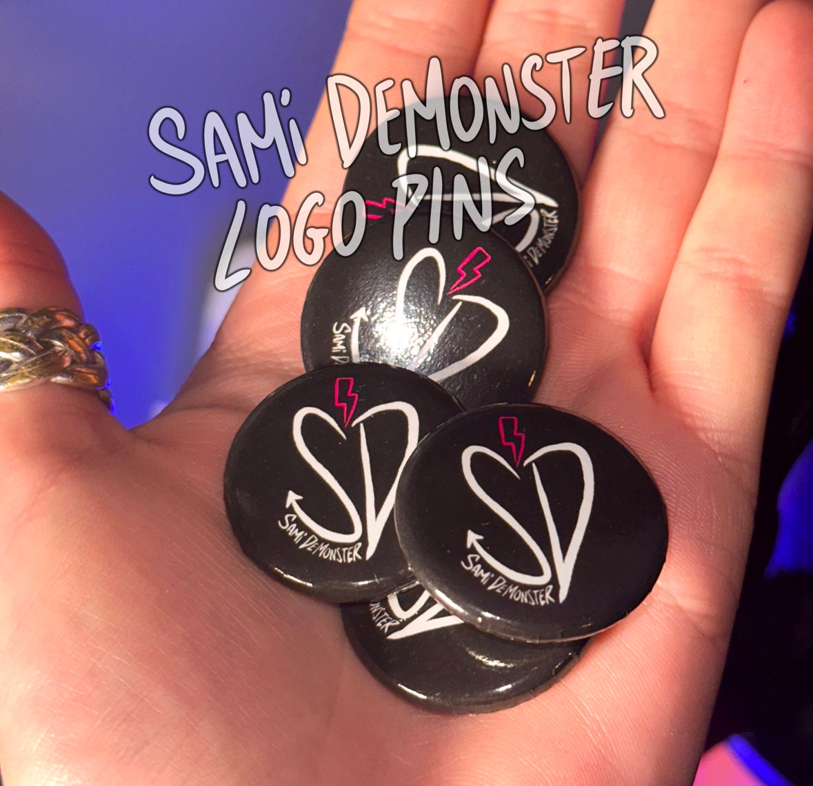 SAMI DEMONSTER Original Logo Pin - Etsy