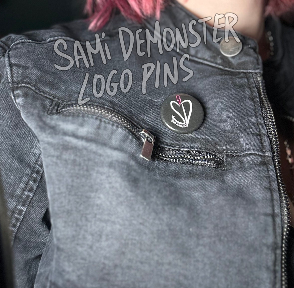 SAMI DEMONSTER Original Logo Pin - Etsy