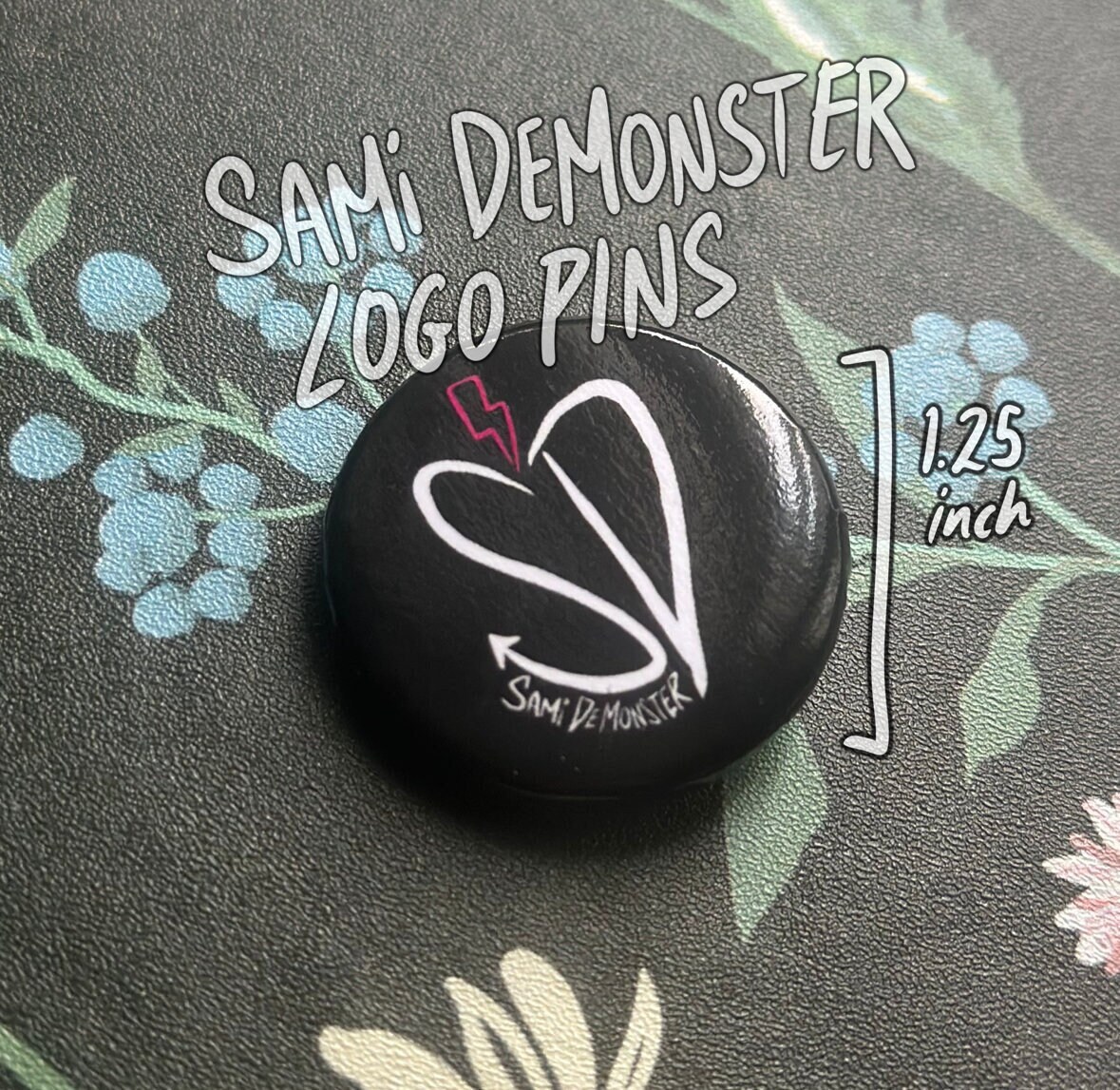 SAMI DEMONSTER Original Logo Pin - Etsy