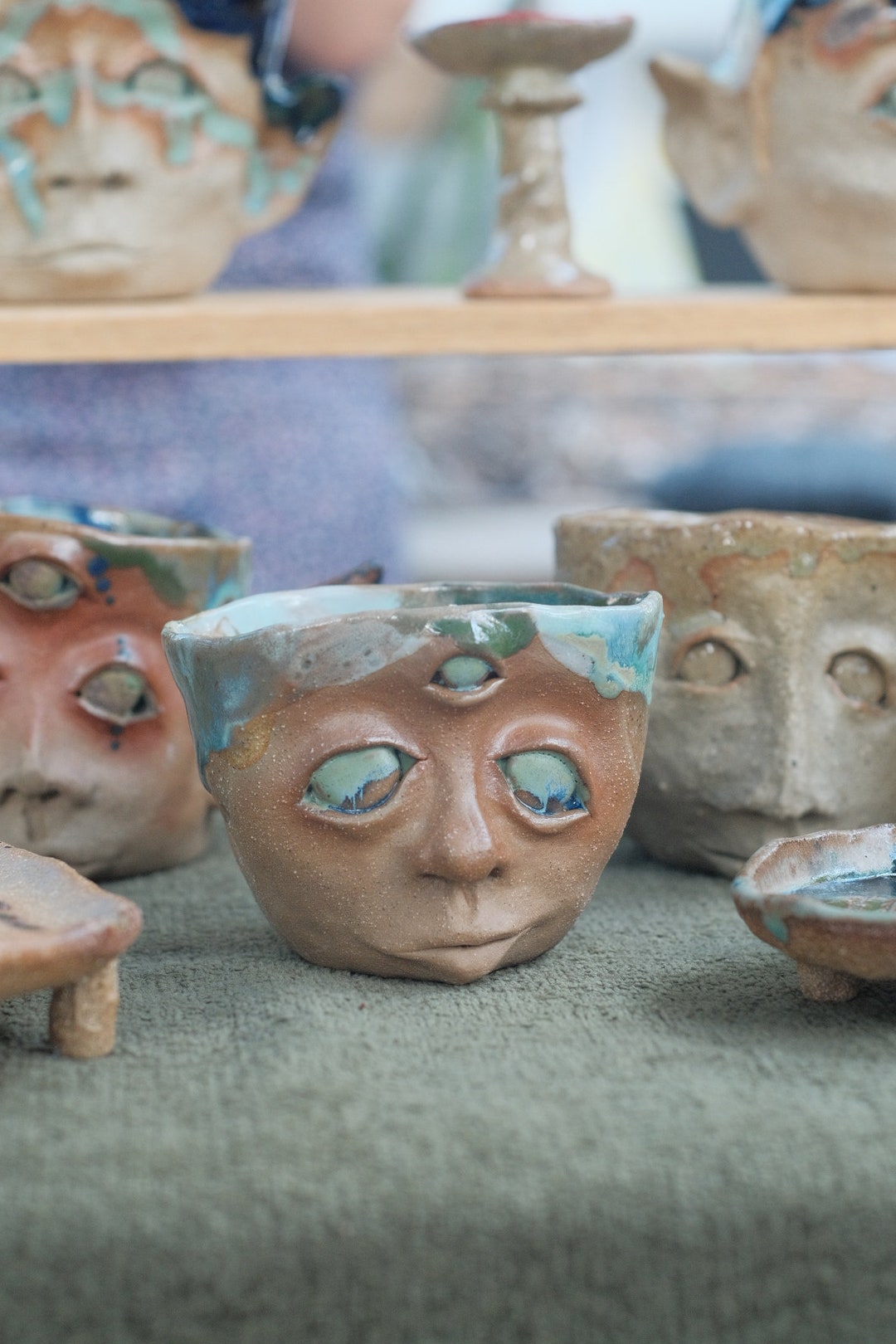 Elven Face Planter. Handmade Sculptural Pottery. Handbuilt Ceramic ...