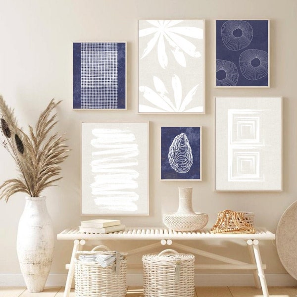 Navy Blue Nautical Wall Art - Etsy