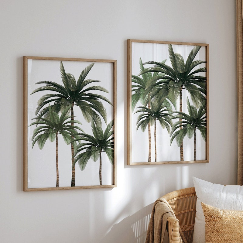 Palm Tree Wall Art - Etsy