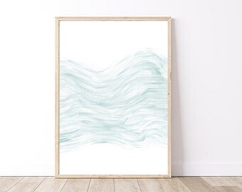 Abstract Wave Art | Etsy
