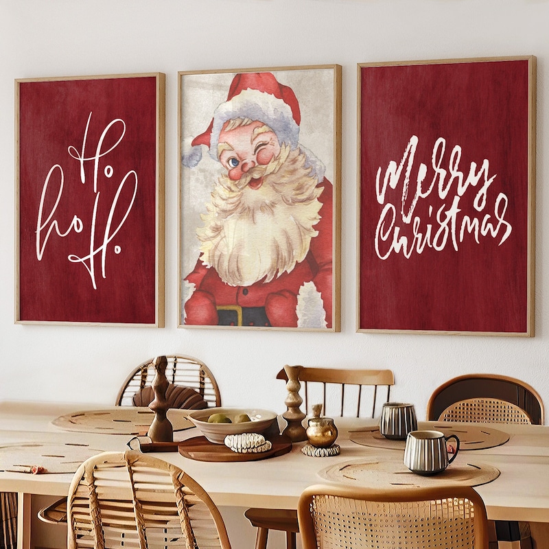 Christmas Printable Wall Art - Etsy