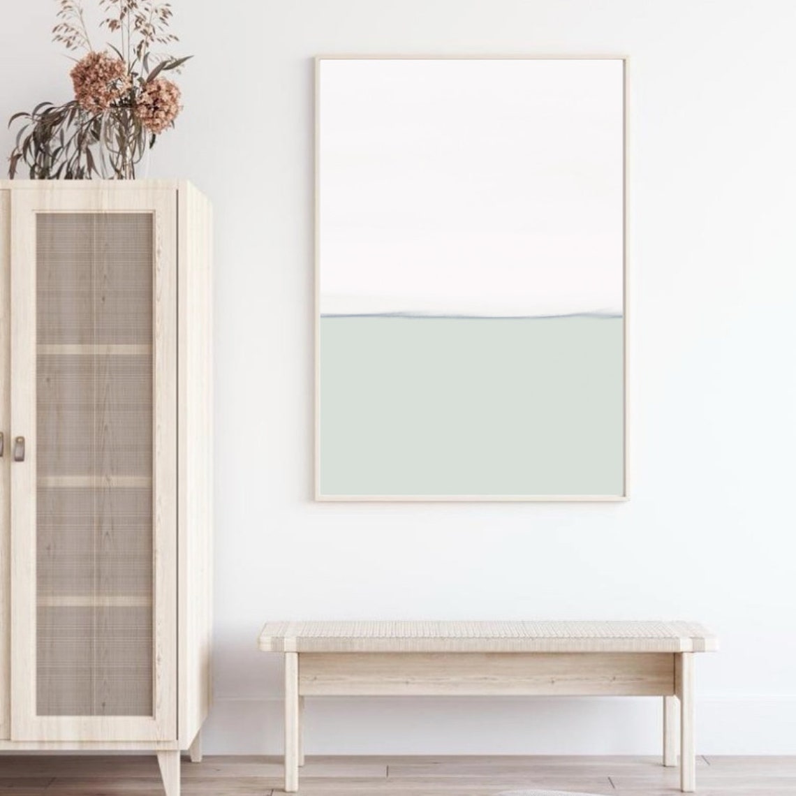 Minimalist Beach Art Minimalist Painting Coastal Printable | Etsy