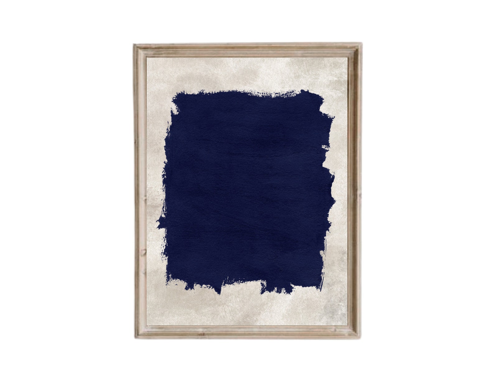 Navy Blue Abstract Wall Art, Navy Blue Prints, Abstract Painting ...