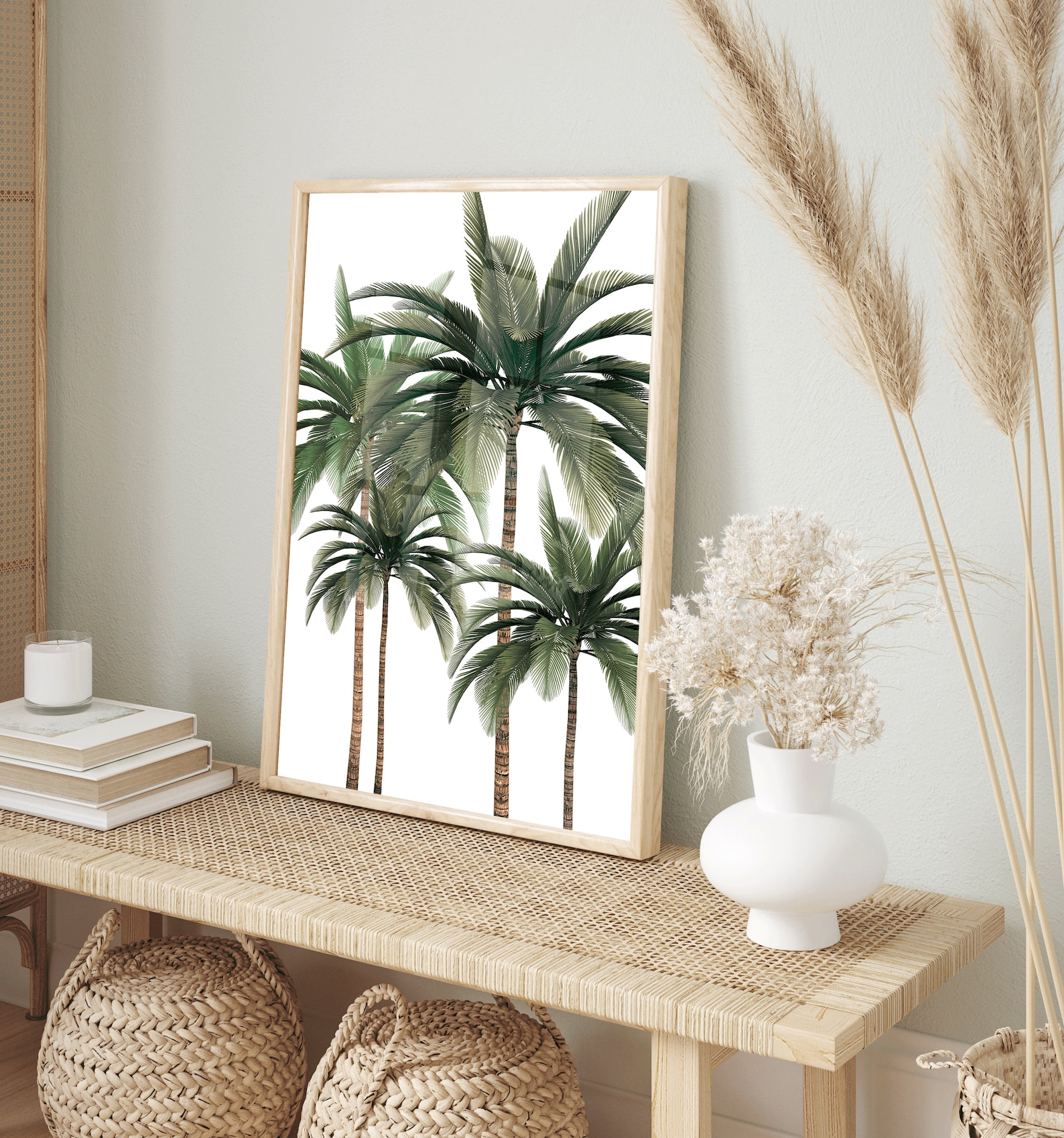 Palm Tree Print Palm Tree Wall Art Palm Tree Poster Palm Etsy