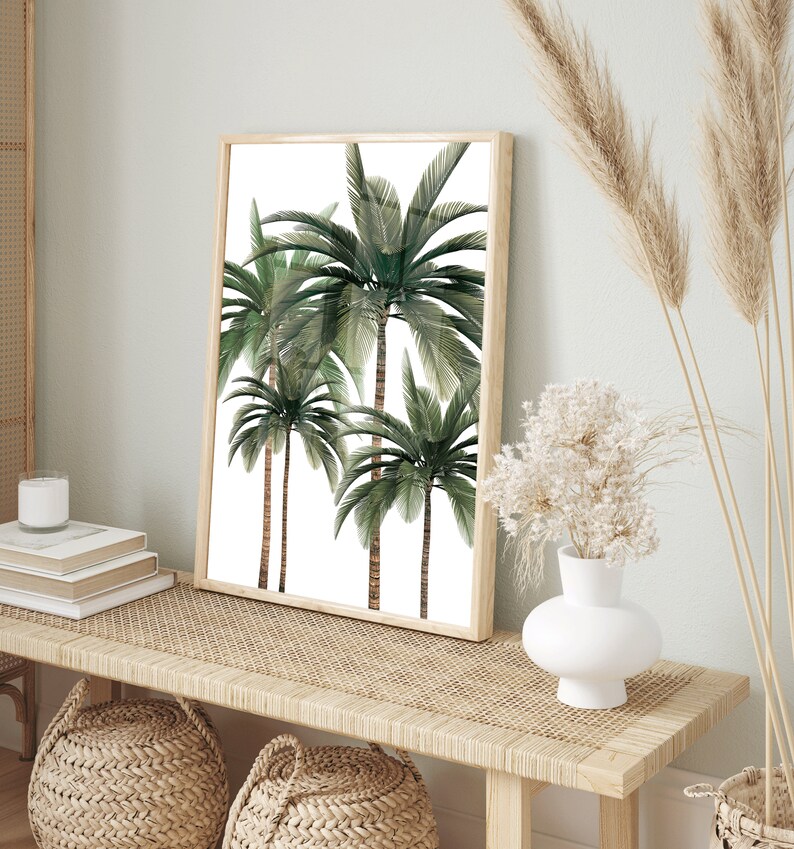 Palm Tree Print Palm Tree Wall Art Palm Tree Poster Palm - Etsy