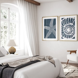 Beach Wall Art, Ocean Art, Coastal Art, Blue and White Beach Decor ...