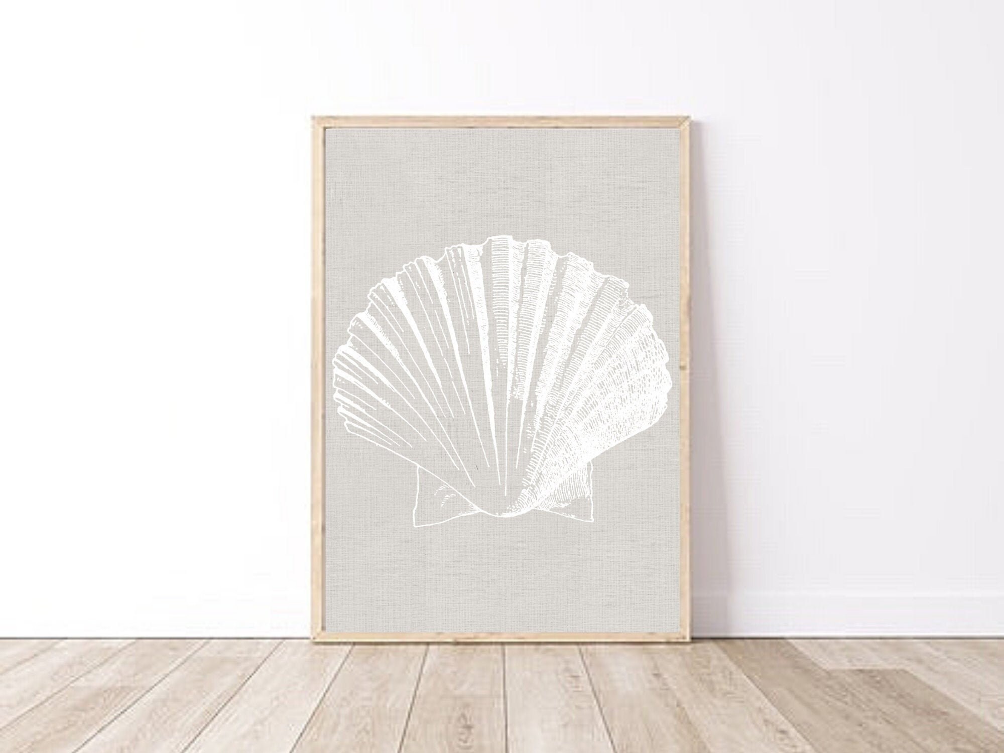 Sea Shell Print, Beach Wall Art, Sea Shell Wall Art, Coastal Wall Decor ...