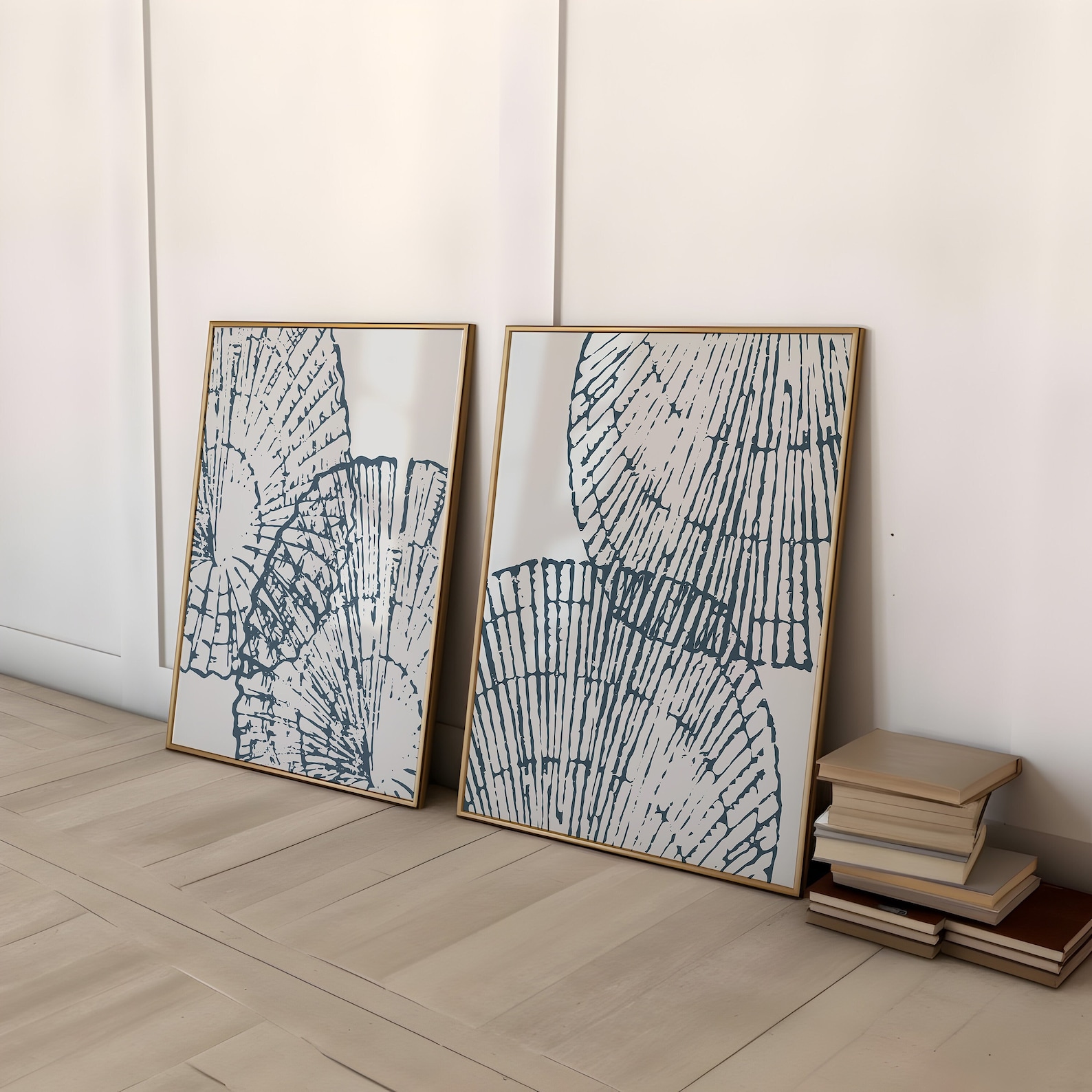 Coastal Prints, Set of 2, Sea Shell Prints, Beach Wall Art, Beachy ...
