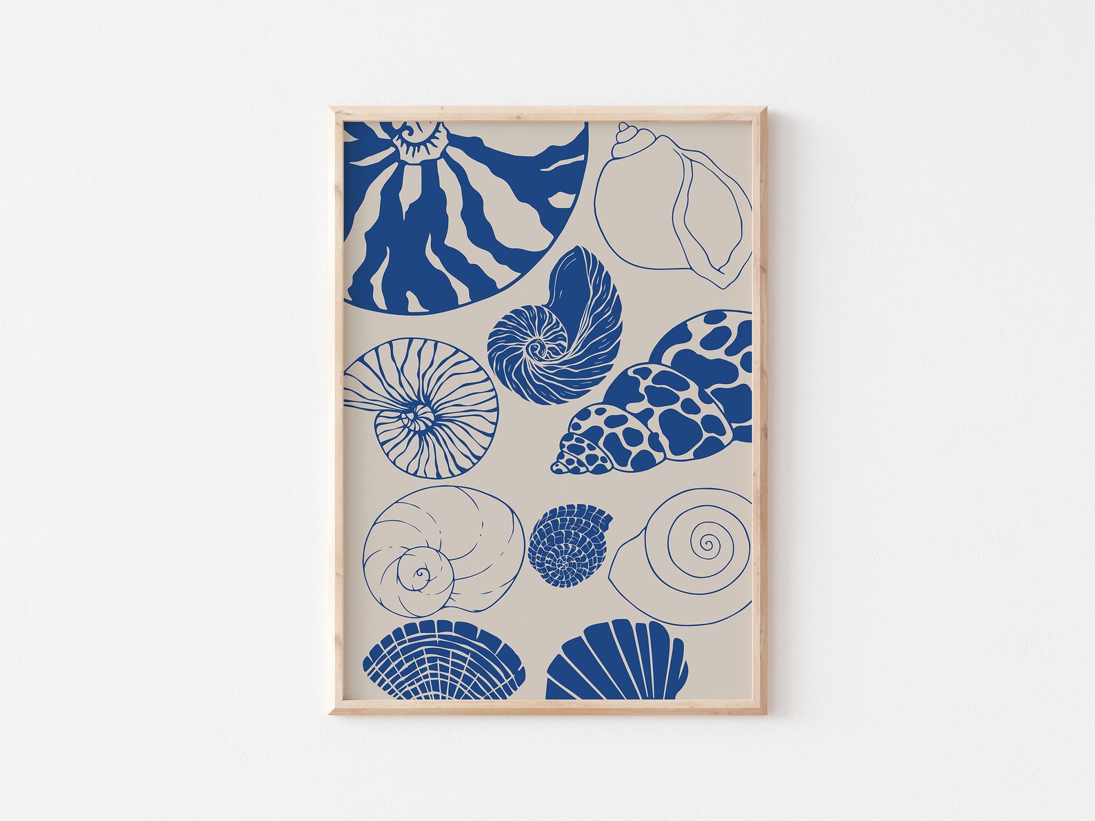 Sea Shell Print, Coastal Wall Art, Beach Print, Beachy Art, Beach Decor ...