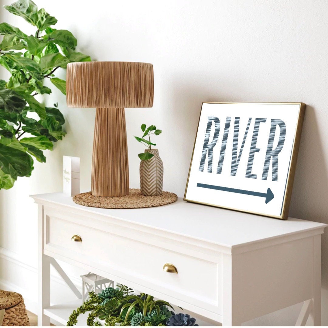 Lake House Wall Art River Print River Printable Art - Etsy