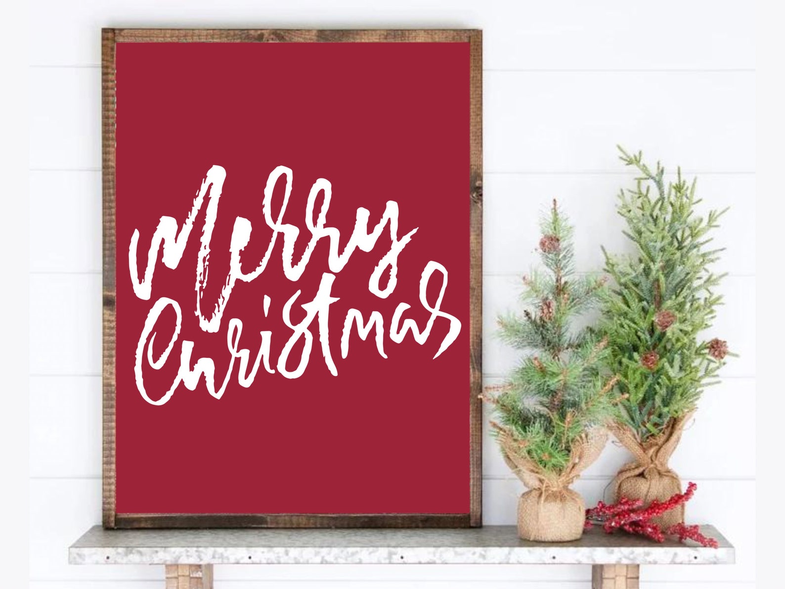 Christmas Wall Art Set, Set of 6 Prints, Christmas Gallery Wall ...