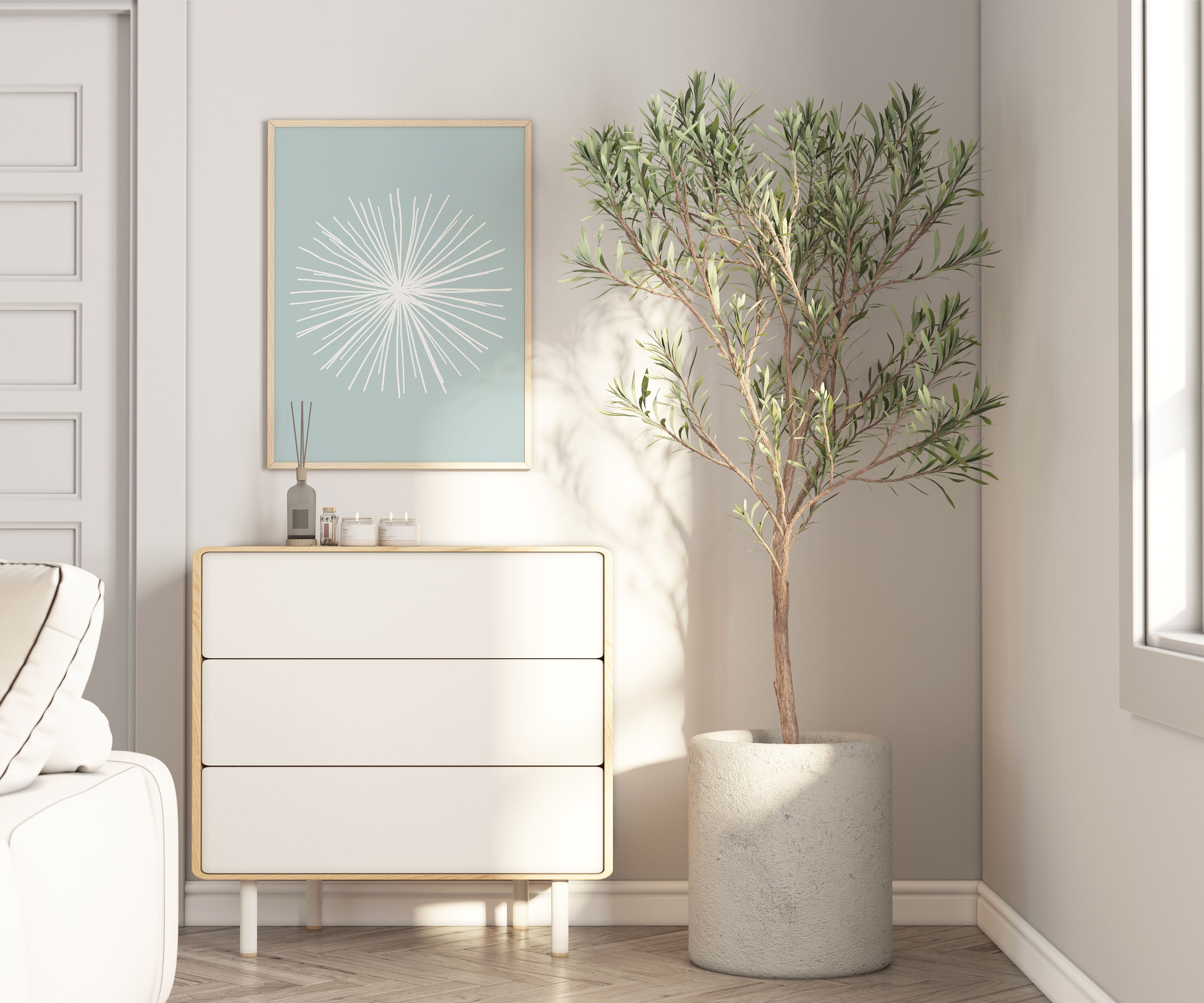 Boho Abstract Wall Art Set of 2 Prints Geometrice Prints - Etsy