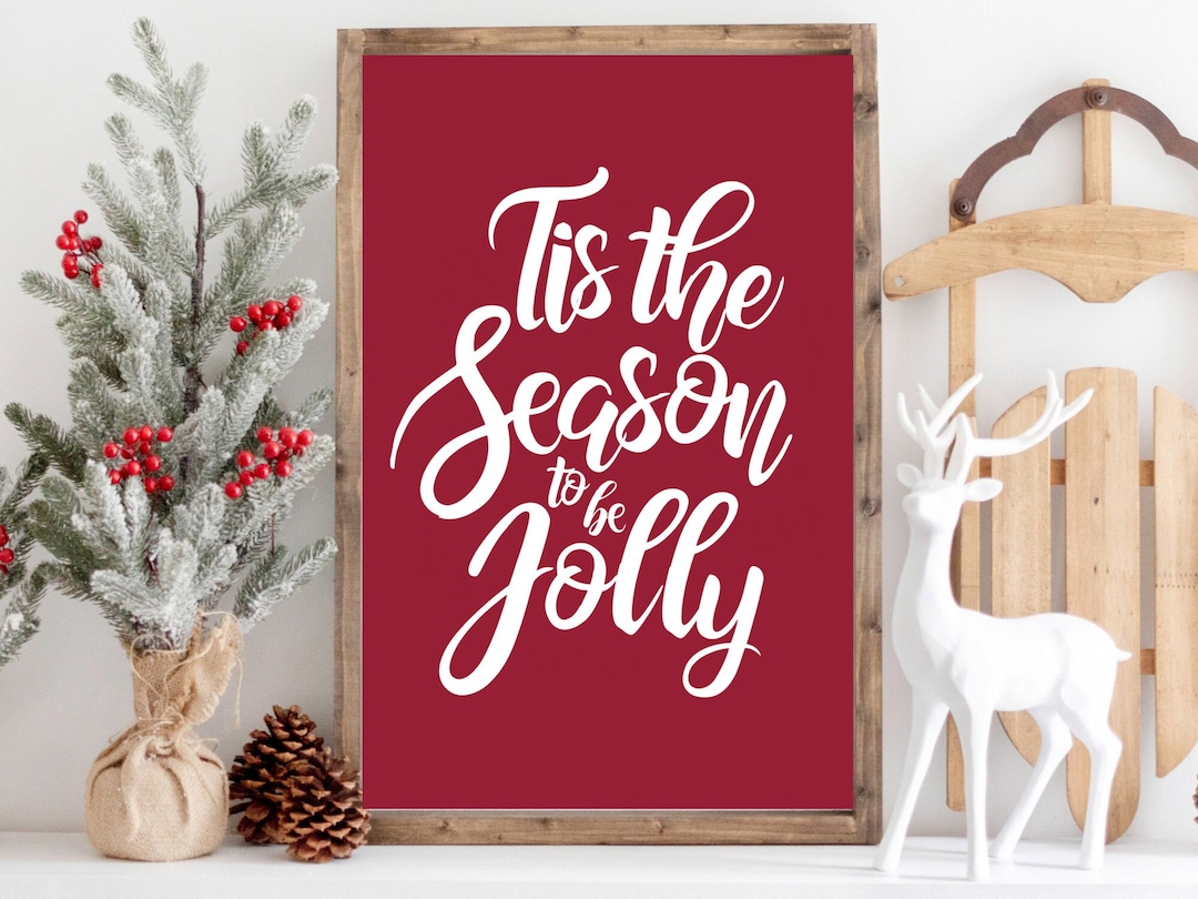 Tis the Season Print, Christmas Printable, Christmas, Christmas Wall ...