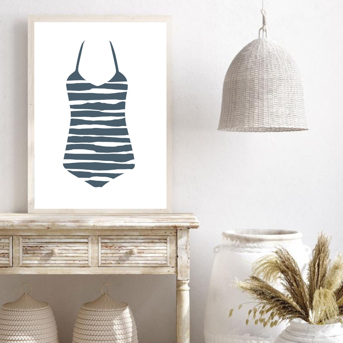 Vintage Swimsuit Print, Bathing Suit Print, Coastal Wall Art, Retro ...