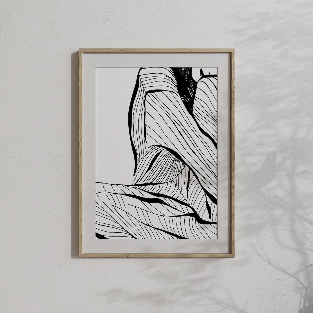 Abstract Woman Print, Woman Figure Art, Black and White Print, Woman ...