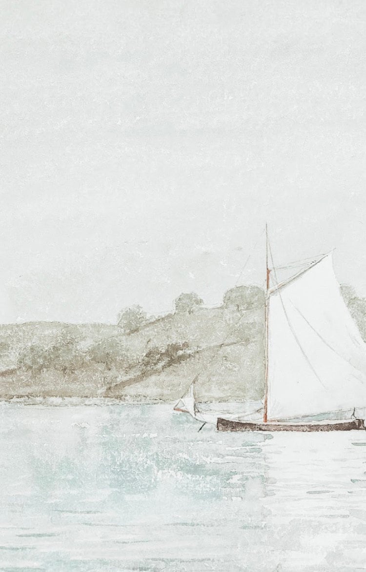 Vintage Coastal Wall Art Beach Landscape Print Seaside - Etsy