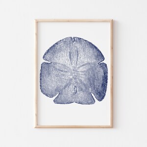 Blue Coastal Art, 2 Piece Set, Blue Beach Prints, Sea Shell Print, Sea ...