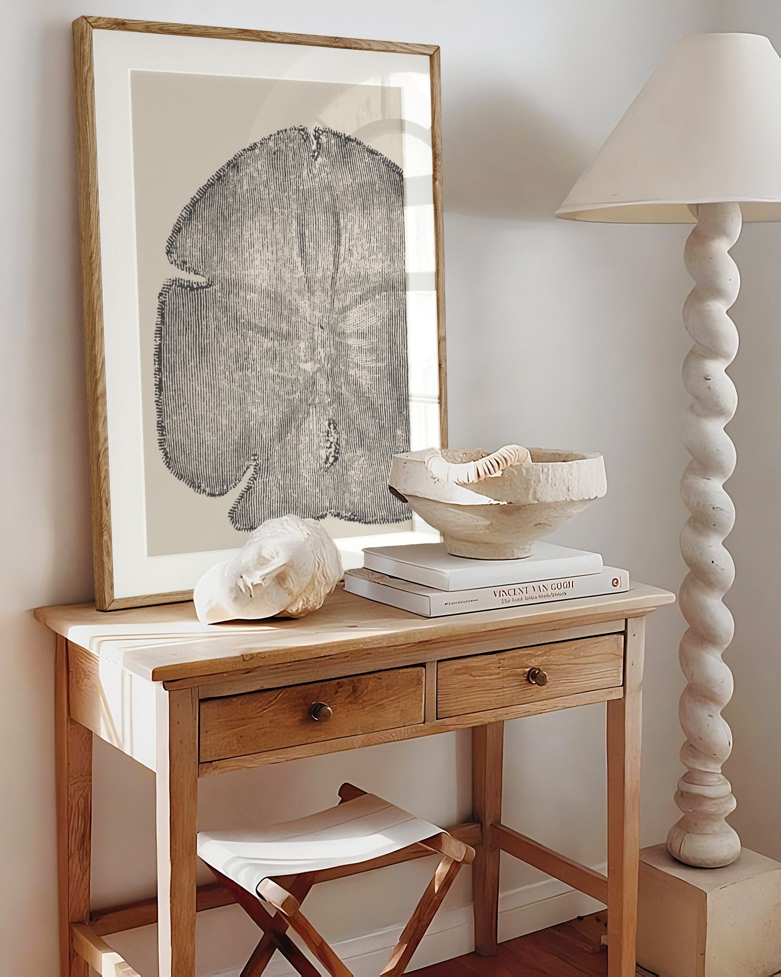 Neutral Coastal Wall Art, Set of 3 Beach Prints, Modern Abstract Beach ...