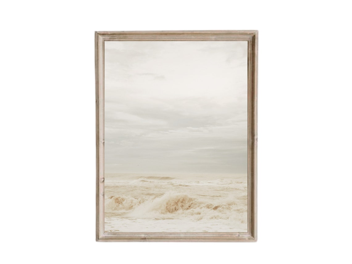 Neutral Coastal Wall Art Beach Gallery Wall Boho Beach Art - Etsy