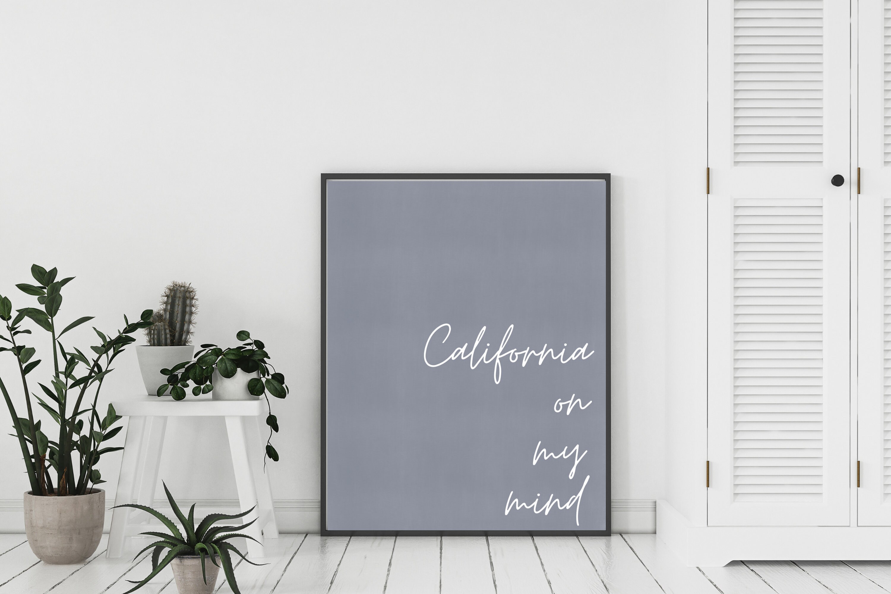 California Wall Art Print Quote Printable Script Quote Wall - Etsy
