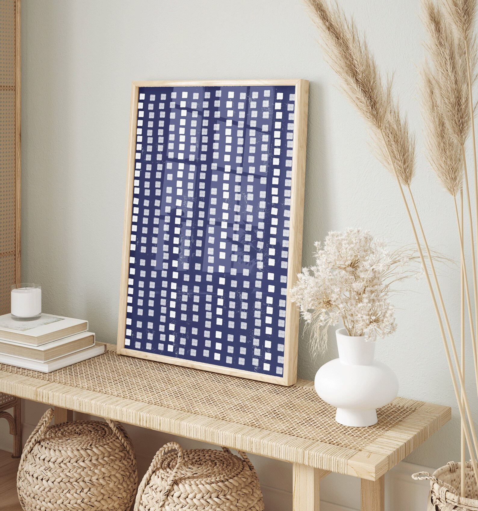 Abstract Printable Wall Art Indigo Blue Print Modern - Etsy