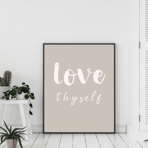 Self Love Prints, Boho Gallery Wall, Set of 5 Prints, Neutral Wall ...