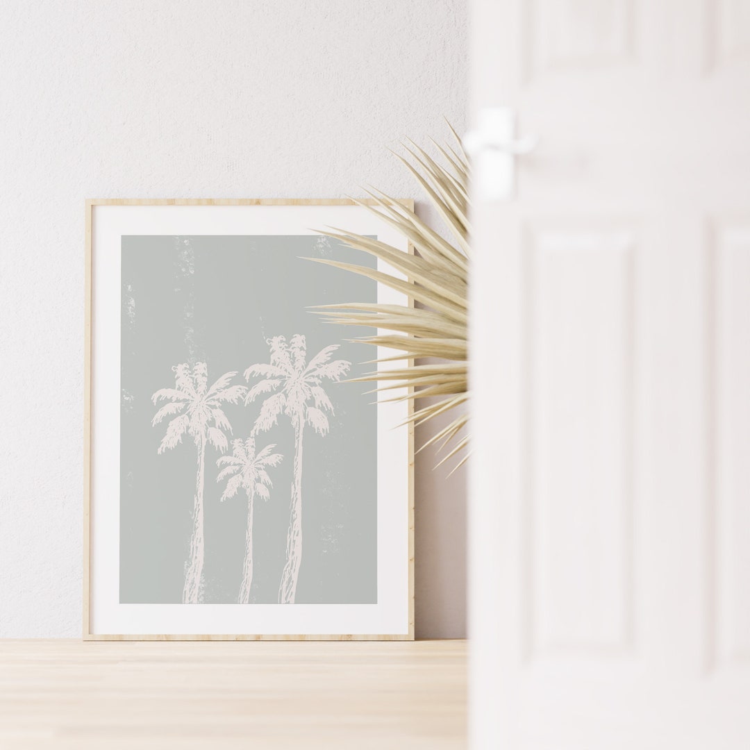 Palm Tree Print Palm Trees Art Boho Beach Art Palm Tree - Etsy