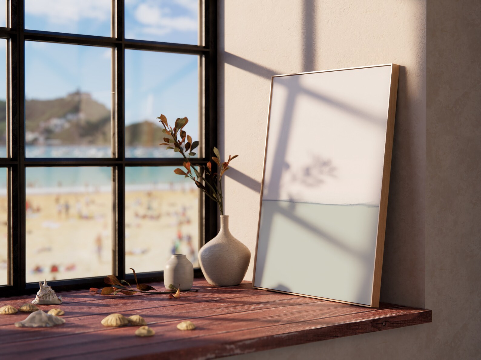 Minimalist Beach Art Minimalist Painting Coastal Printable - Etsy