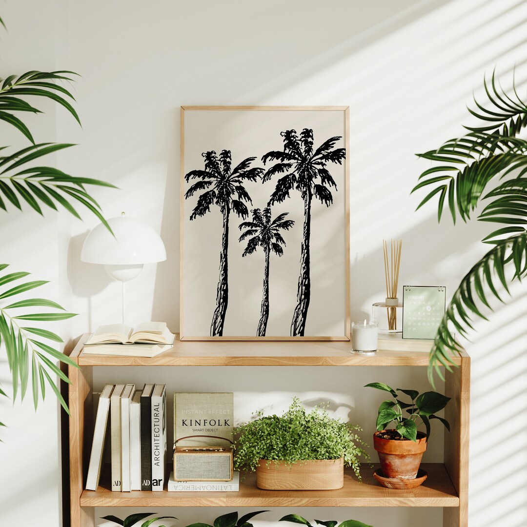 Palm Tree Print, Palm Tree Wall Art, Beach Prints, Beach Wall Art ...