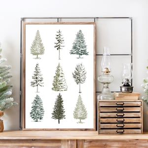 Christmas Wall Art Set, Set of 6 Prints, Christmas Gallery Wall ...